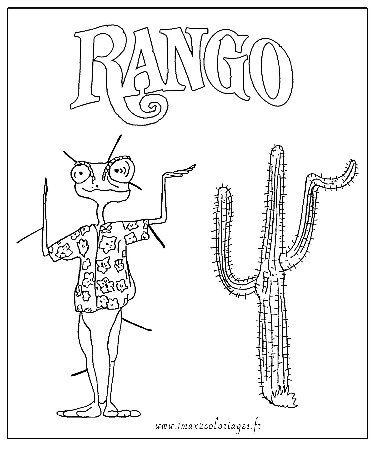Coloring Rango Pages Ratings Yet Sketch Coloring Page